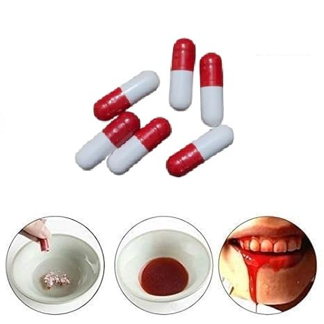 Buy MADDY GROUP Fake Blood Capsules for Prank | Halloween Gag Prank ...
