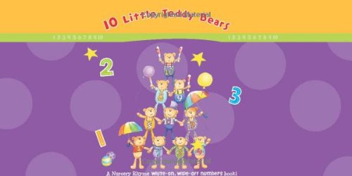 Amazon.com: 10 Little Teddy Bears: A Nursery Rhyme Write-on, Wipe-off ...