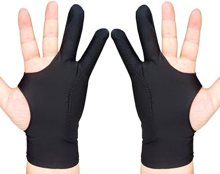 CENZICOM 2 Pack Drawing Gloves, Artist Glove with Two Fingers for ...