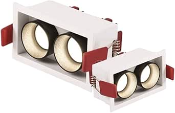 2-Pack LED Rectangle Retrofit Recessed Ceiling Lights Deep Cup ...