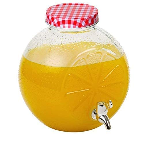Buy GTR 4 Liter Glass Cold Water Mason Jar | Beer Dispenser | Drink ...