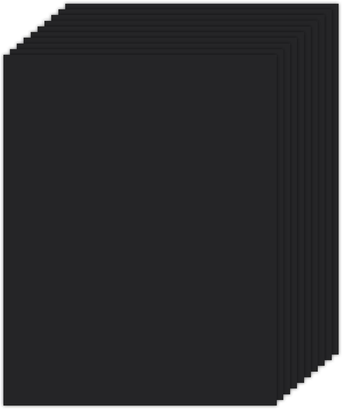 Amazon.com : Rramorrra Black Cardstock Thick Paper 8.5" x 11", 25 ...