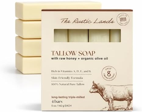 Amazon.com : PROVENCE ESSENTIALS THE RUSTIC LANDS Natural Tallow Soap ...