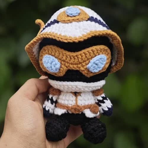 Amazon.com: Handmade Crochet Sleuth-Inspired Gaming Doll Cypher Soft ...