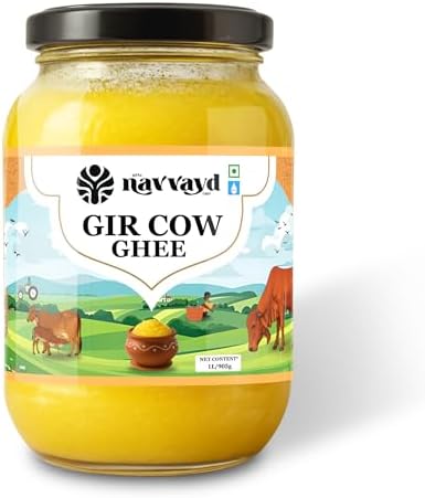 Navvayd A2 Gir Cow Ghee (1 Litre) - Pure, Natural, Healthy ...
