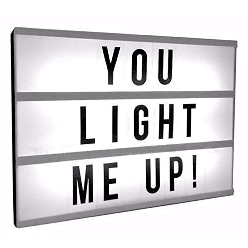 Buy Getek New A4 Light UP Letter Box Cinematic LED Sign Party Wedding ...