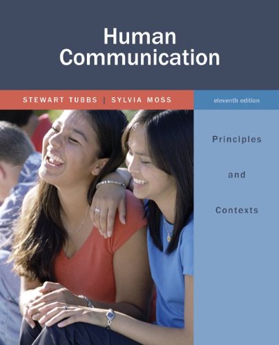 Human Communication: Principles and Contexts: Tubbs,Stewart, Moss ...