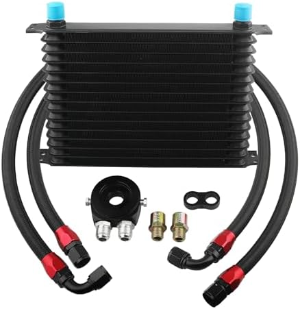 Amazon.com: Ucreative Oil Cooler Kit 10AN Transmission Engine Cooler ...