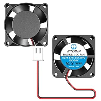 WINSINN 25mm Fan 24V, 3D Printer Micro 24 Volt Fans 2510 Dual Ball ...