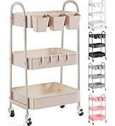 Amazon.com: Printer Stand with Wheels and Storage Shelf, 3 Tier Rolling ...