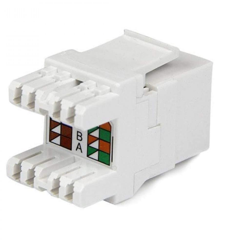 WETEK 180 Degree Cat 6 Keystone Jack - RJ45 Ethernet Cat6 Wall Jack ...