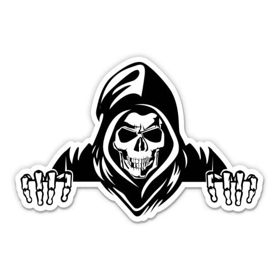 Grim Reaper Peeking Decal