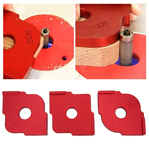 Routers for Woodworking, 3pcs Radius Jig Router Templates Corner Radius ...