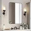 Amazon.com: MIRROTREND 24"x36" Black Mirror for Bathroom, Rounded ...