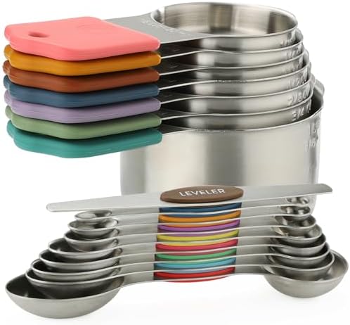 Amazon.com: Magnetic Measuring Spoons and Stainless Steel Measuring ...