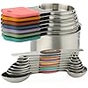 Amazon.com: Magnetic Measuring Cups and Spoons Set of 16 Stainless Stee ...