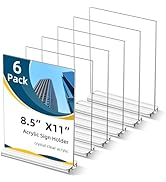 Amazon.com: PPH-Sisy Acrylic Sign Holder 8.5X11 Clear Sign Holder ...