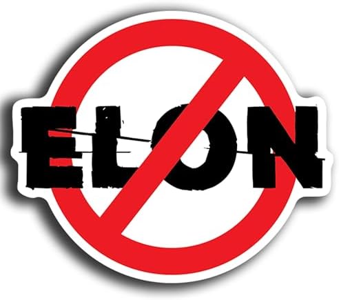Amazon.com - Anti Elon Musk Sticker - 5" x 4.25" Vinyl Decal - No Elon ...