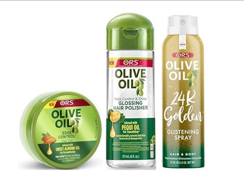 Amazon.com : ORS Olive Oil Edge Control Hair Gel - Frizz Control and ...