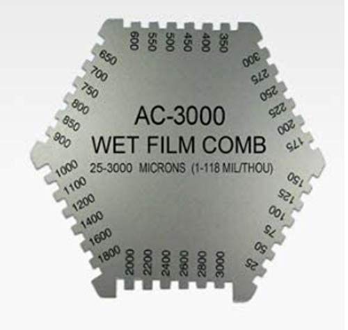 WFT Gauge 25-3000 micron Hexagonal Wet Film thickness Guage : Amazon.in ...