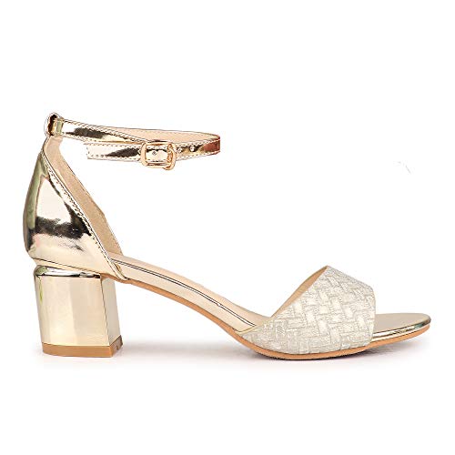 Buy Stelatoes Women's SyntheticPatent Block Heels (Heel Height : 2 IN ...