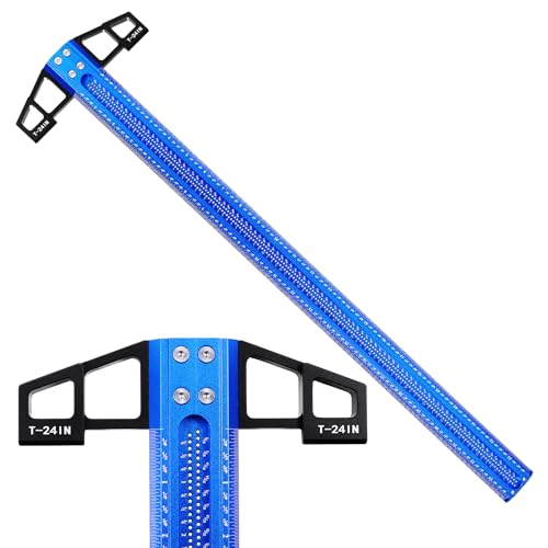Woodworking Scriber T-Square Ruler 24 inch, Wihxd Aluminum T-Square ...