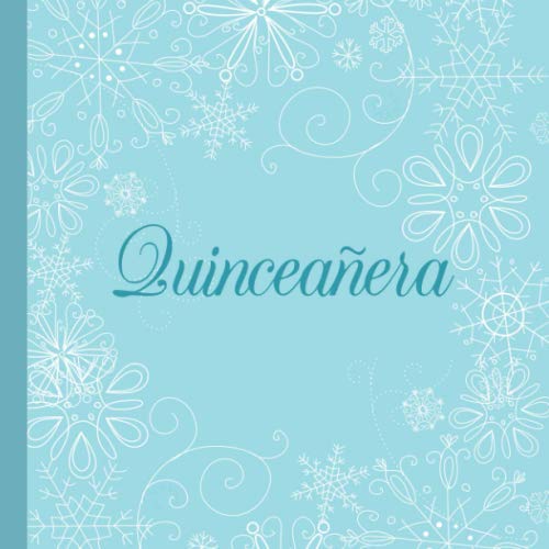 Quinceañera: A Guestbook for a Blue Winter Wonderland Themed ...