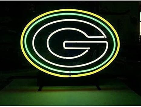 Amazon.com: Prouten Neon Signs 20"x16" Packers Neon Sign Light Man Cave ...