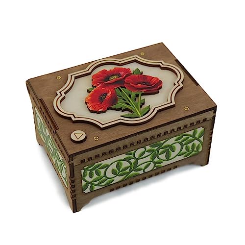 Amazon.com: Custom Song Flower Music Box With Photo Personalization And ...
