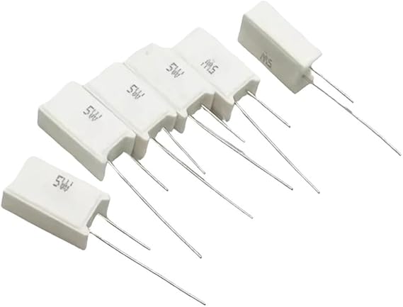 POQAX Precision Vertical Cement Resistance 5W Fixed Watt, 0.01R-220K ...