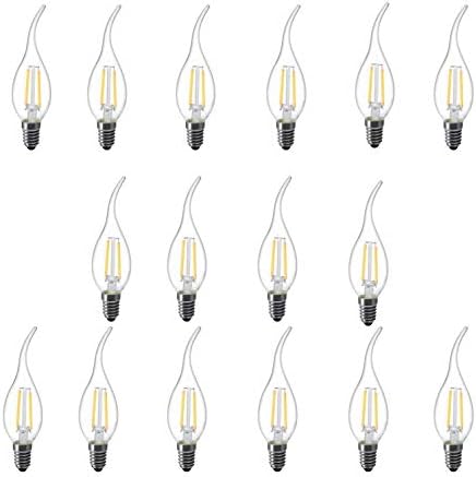 L-HM C35 Flame tip LED Light Bulb for Vintage Antique Chandelier and ...