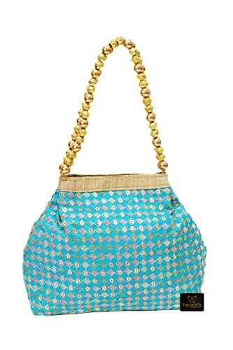 Buy Trendifly Wedding potli bag for women Traditional Embroidered ...