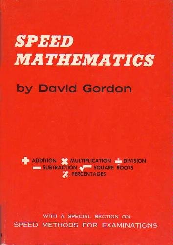 Speed Mathematics: Gordon, David: 9780609034804: Amazon.com: Books