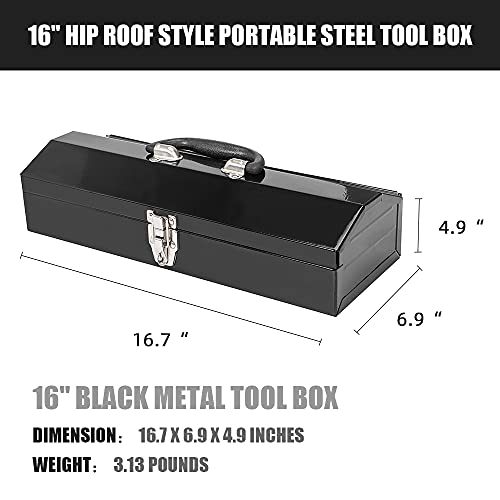 Snapklik.com : HPDMC Hip Roof Style Portable Steel Tool Box