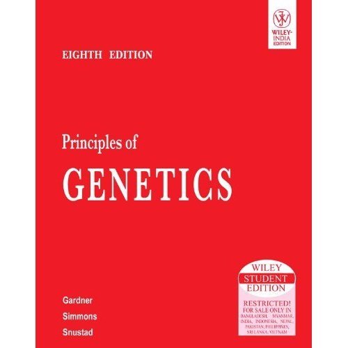 Principles Of Genetics, 8Th Ed : Gardner: Amazon.in: Books