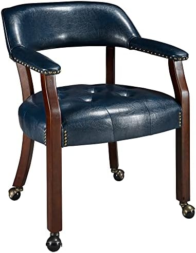 Amazon.com: JESONVID Dining Chair with Casters, Captain's Chairs with ...