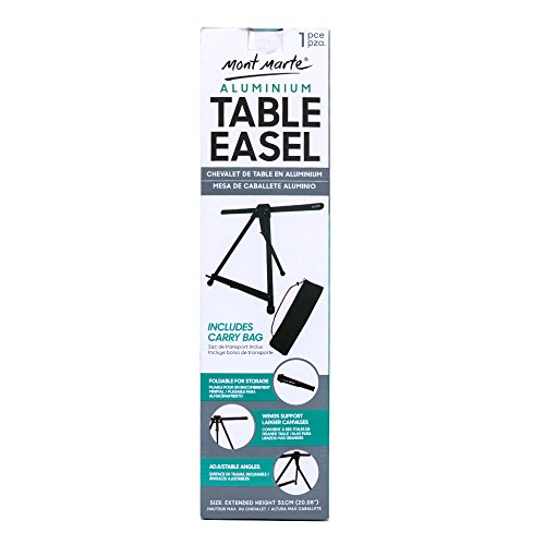Mont Marte Signature Tabletop Easel with Wings, Holds Canvases up to ...