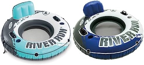 Amazon.com: Intex River Run Inflatable Floating Water Tube Lake Pool ...