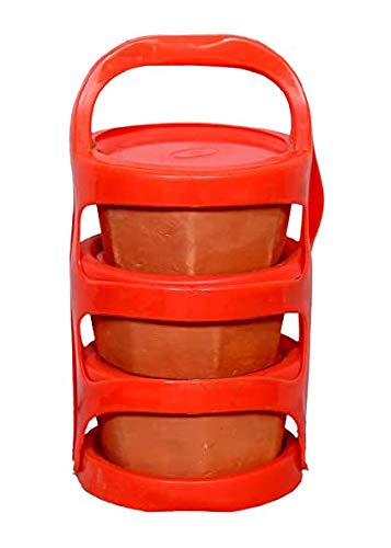 Buy Atulyam Wellness Organic Clay Lunch Box | Cooking Supplies ...