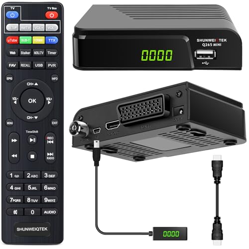 16% OFF: SHUNWEIQTEK Decoder Digitale Terrestre 2025 con Uscita Scart ...