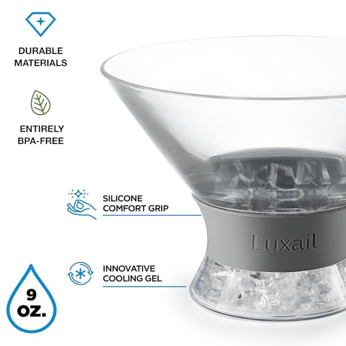 Snapklik.com : Luxail Margarita Cocktail Glasses- Double Wall Insulated ...