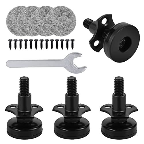 SAVITA 4pcsAdjustable Leveling Feet, 3/8″-16 Heavy Duty Adjustable ...