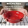 Amazon.com: ONEMORE Pie Pans, 6.8 inch Small Chicken Pot Pie Plates 16 ...