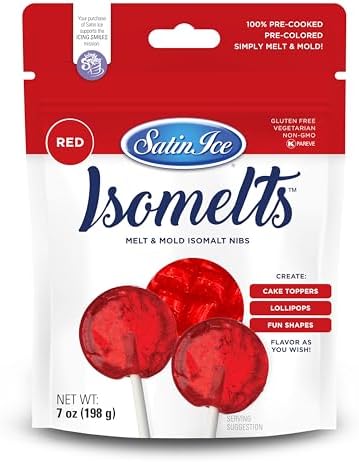 Amazon.com : Satin Ice Isomelts, Red, 7 Ounce Pouch - Melt and Mold ...