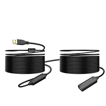 TEKERA 15m USB 2.0 Active Extension Cable Male to Female, Long USB A ...