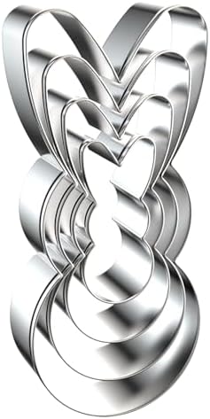 Amazon.com: Easter Bunny Cookie Cutter Set - 5 inch, 4 inch, 3 inch, 2 ...