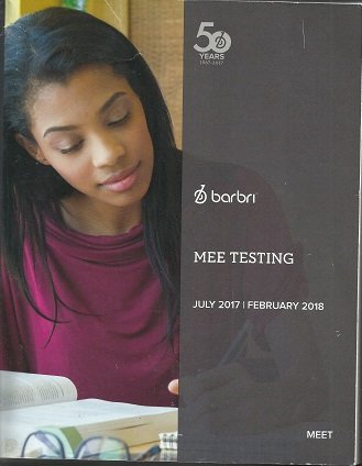 Amazon.com: 2017 - 2018 Barbri UBE MEE Testing Multi-State Exam: Barbri ...