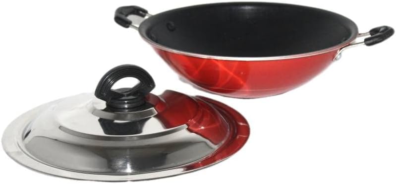 17.5 CM Hopper Pan Hopper Maker Mini Kadai Appam Stainless Steel Lid ...