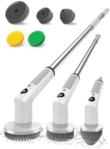 Amazon.com: Electric Spin Scrubber, 2026 Electric Scrubber for Cleaning ...