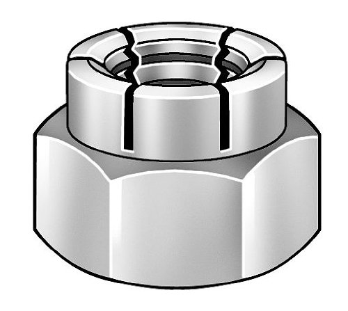 #8-32 Plain Finish 18-8 Stainless Steel Top Lock Nut, 100 pk.: Amazon ...